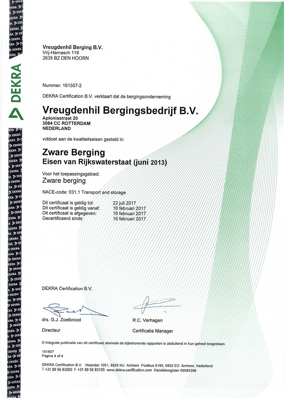 Onze Certificaten